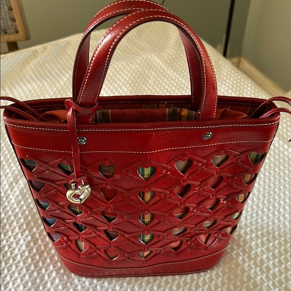 Bags | Vintage Brighton Karina Red Heart Heart Cutouts And Glossy ...